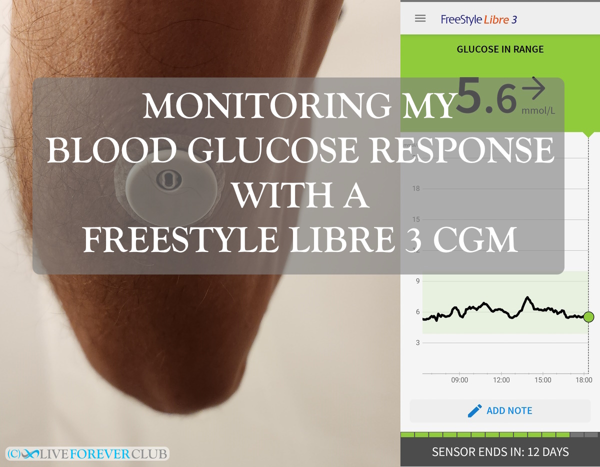 Monitoring my blood glucose response with a Freestyle Libre 3 CGM