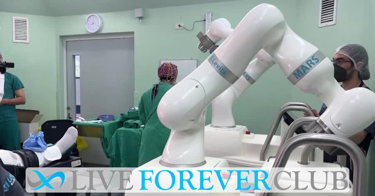 Surgical robot uses magnets to move organs